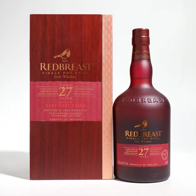 Redbreast 27 Year 'Ruby Port Cask' Single Pot Still Irish Whiskey ...